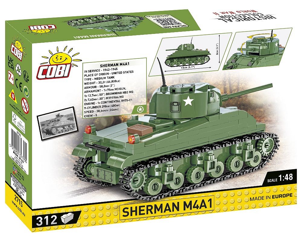 Sherman M4A1 (COBI-2715) \ Tanks and vehicles \ Cobi.eu